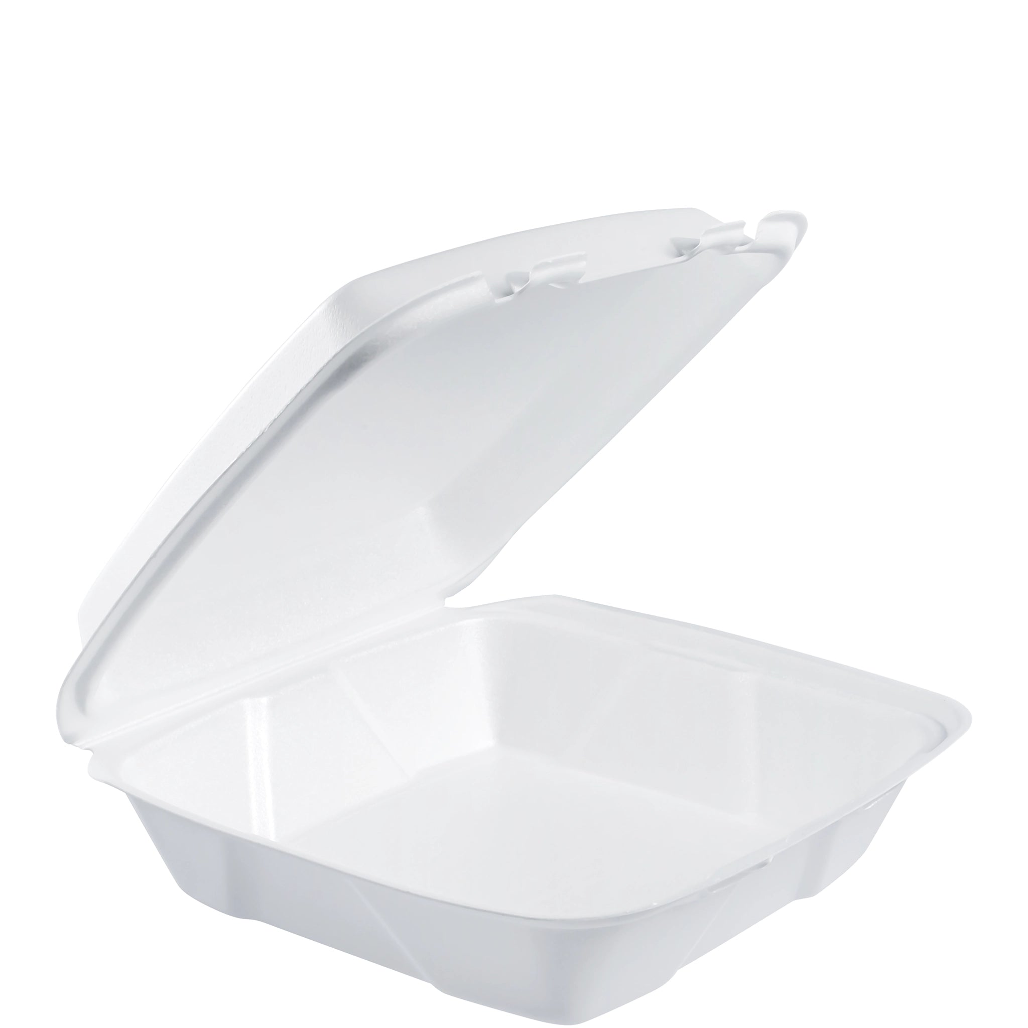 Foam 9x9 (Single) To-Go Container - Black or White – No Touch Easy ...